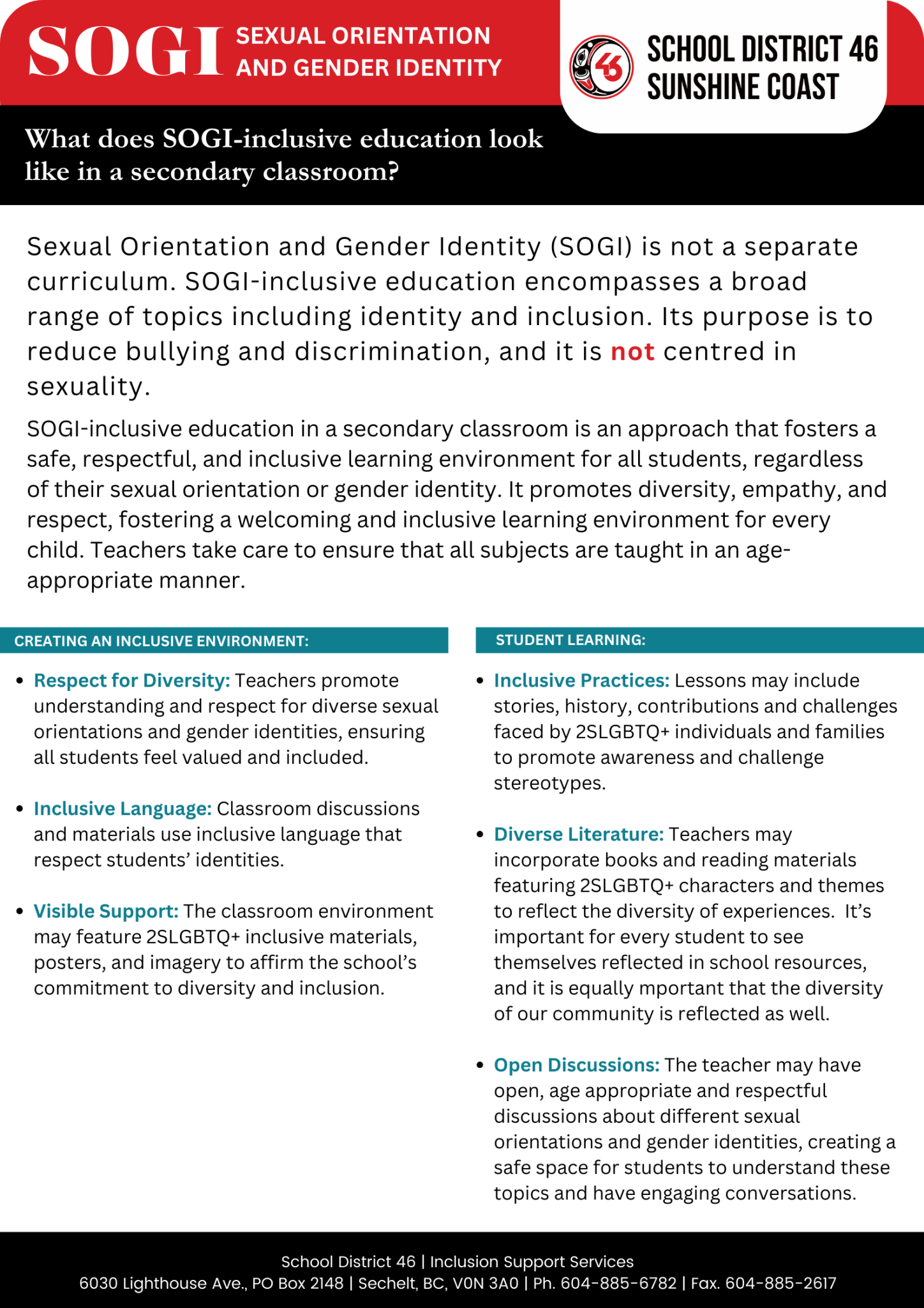 SOGI | School District 46